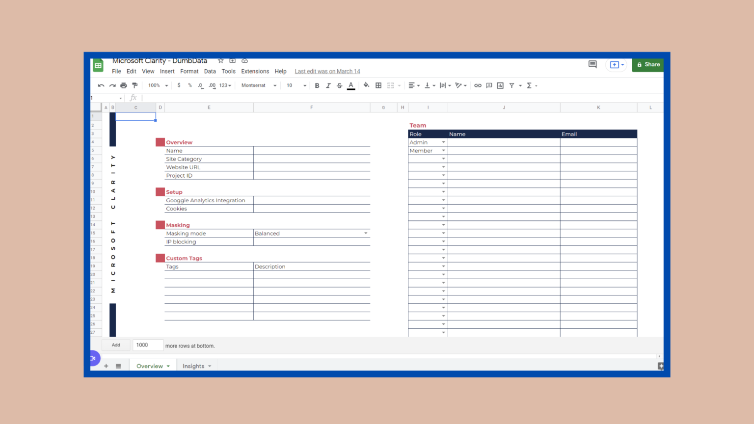 Microsoft Clarity Setup Checklist - DumbData
