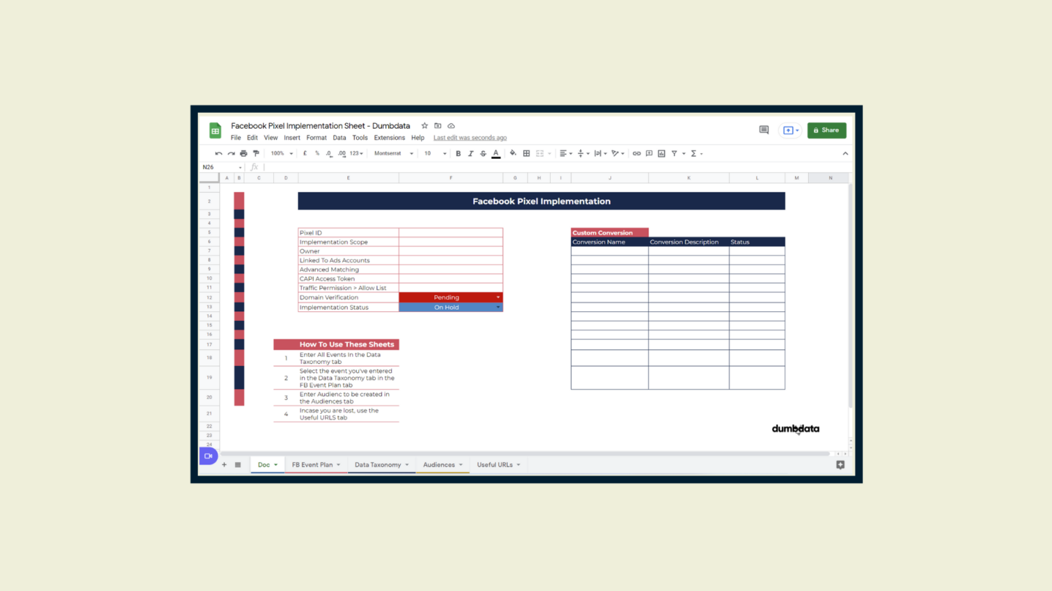 GA4 Implementation – DumbData