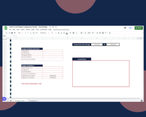 GA4 & GA3 Data Comparison Worksheet - DumbData