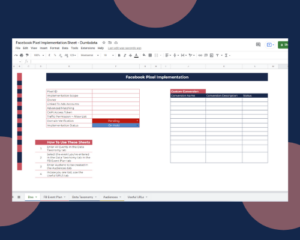 FB Pixel Implementation Worksheet - DumbData