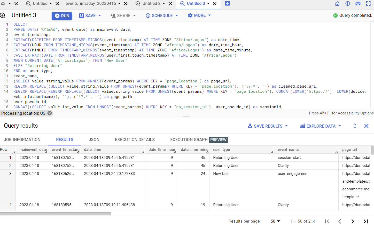Real-time Reporting In GA4 Using Big Query and Looker Studio - Part 1