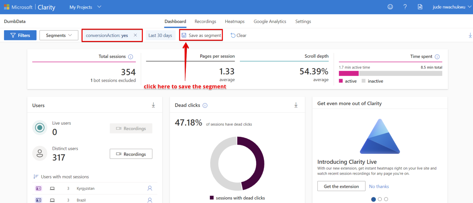 Understanding "Custom Tags" in Microsoft Clarity