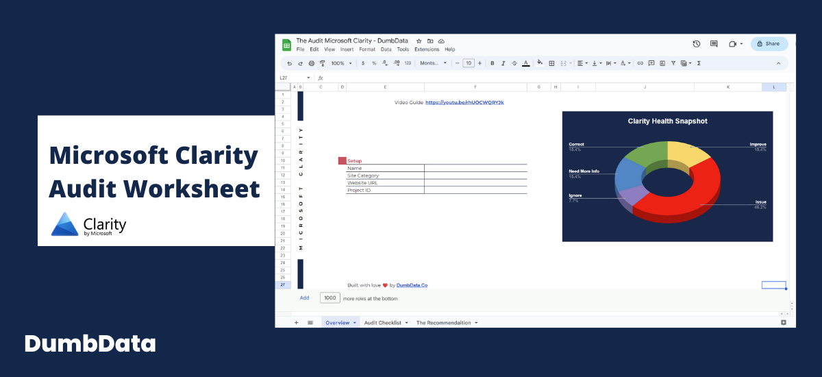 Microsoft Clarity Audit Worksheet - DumbData