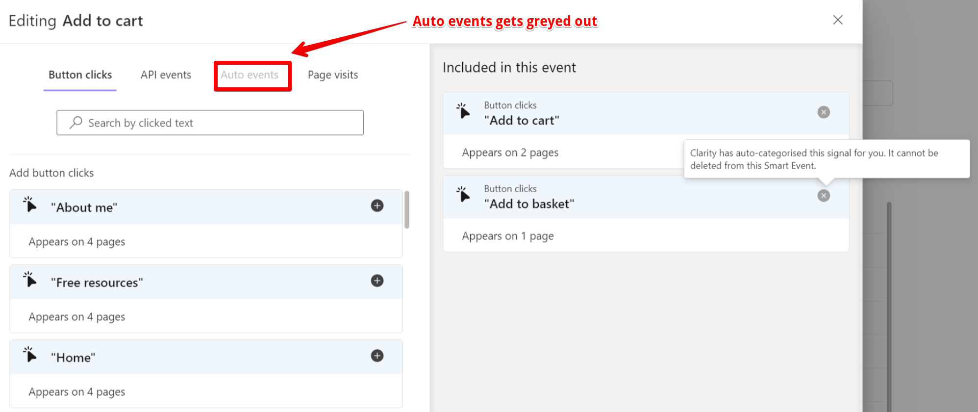 Smart Events In Microsoft Clarity: A-Z of Event Tracking In Clarity ...