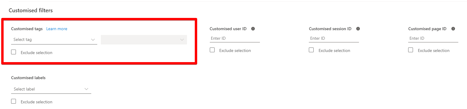 Filtering By UTMs and Exclusive GA4 UTMs In Microsoft Clarity