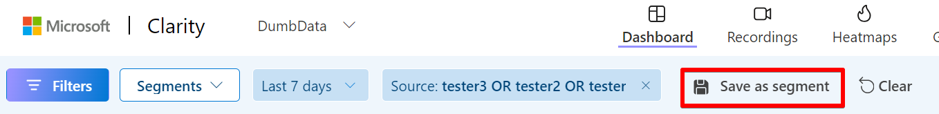Filtering By UTMs and Exclusive GA4 UTMs In Microsoft Clarity