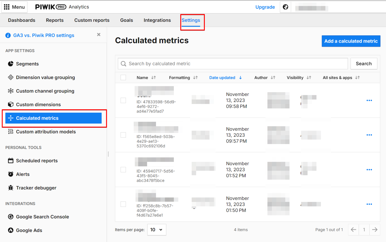 Analyzing Consent Data: Using Piwik Pro Calculated Metrics & Dashboard
